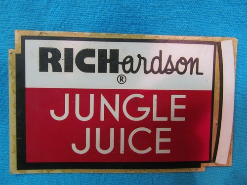 ORIGINAL RICHARDSON JUNGLE JUICE DRINK SODA STICKER DECAL SIGN 3" x 4 1 ...