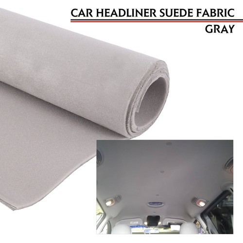Suede Gray Headliner Fabric Foam Backed Replace For Honda Acura Audi ...