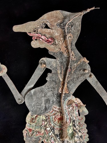 Vintage Wayang kulit Puppet Javanese Raja Theatre Leather Puppeteer ...