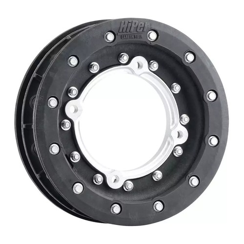 Hiper Tech 3 Black Dual Beadlock Wheel Rim 10" 10x2 4+1 4/156 YFZ450 ...