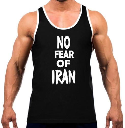Men's No Fear Of Iran Tank Top WT V745 American Trump Protest America ...