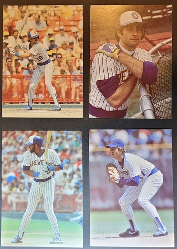 4 1983 Mr. Z's Pizza Paul Molitor Robin Yount Cecil Cooper Gantner 5x7 ...
