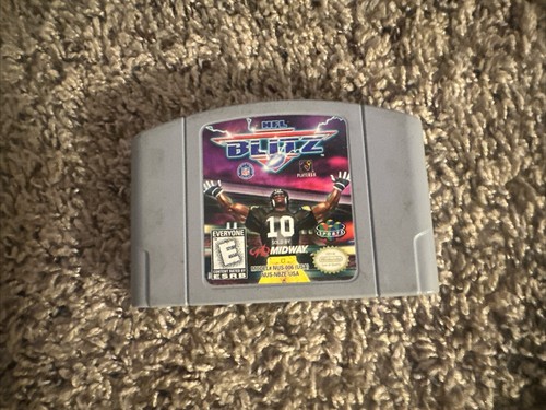 NFL Blitz (Nintendo 64, 1997) Football N64 Authentic - Cartridge Only ...