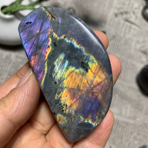 84g Natural Purple Labradorite Quartz Crystal Stone Specimen Healing | eBay