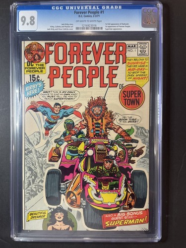 Forever People #1 CGC 9.8 1st full appearance of Darkseid. 1st of ...