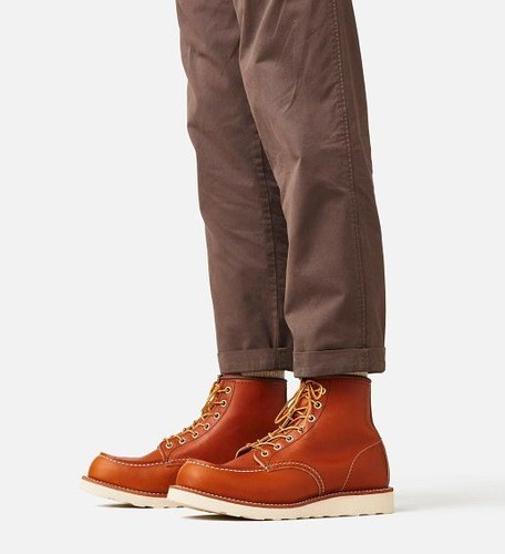 Red Wing Shoes Classic Moc 6-Inch Boot 10875- Oro Legacy Brown Leather ...