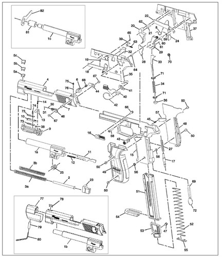 SIG SAUER GUN DIAGRAM PARTS GLOSSY POSTER PICTURE PHOTO PRINT BANNER ...