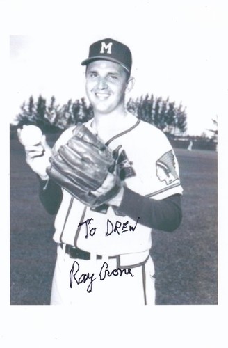 RAY CRONE Signed 4X6 Photo MLB Baseball MILWAUKEE BRAVES Autograph | eBay