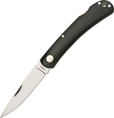Moki Blakistons Fish Owl Lockback Black Micarta Folding AUS-8 Pocket ...