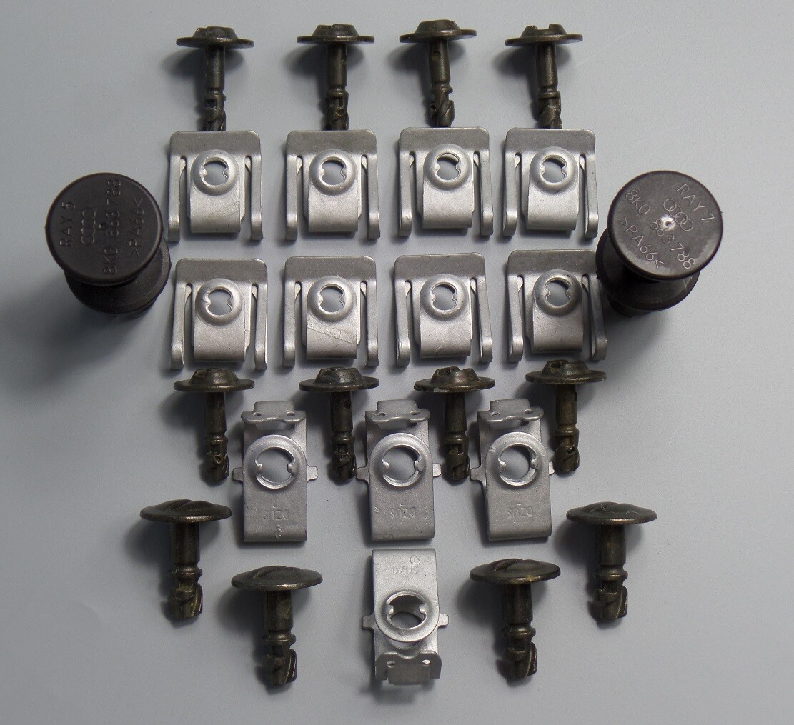 10x spreizmutter revestimiento clips de fijación para audi q2 q3 q5 ...