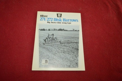 Oliver Tractor 271 272 Disk Harrow Dealer's Brochure TBPA ver3 | eBay