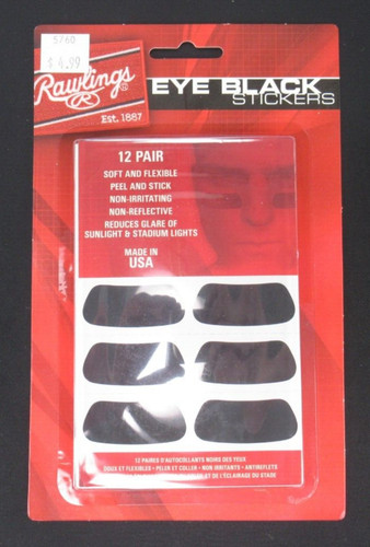 Lot of 3 Rawlings Eye Black Stickers, EB12 (D EC) | eBay
