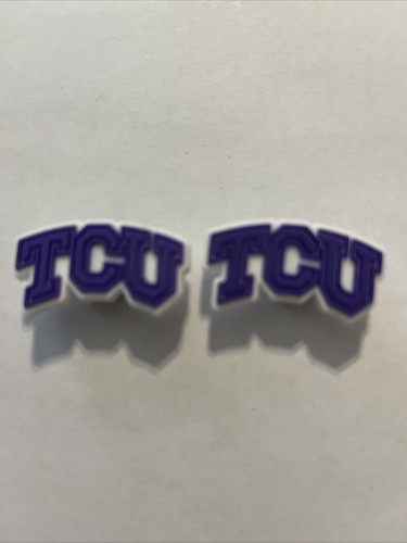Set of 2 TCU Horned Frogs NCAA Football Croc Shoe Charms | eBay