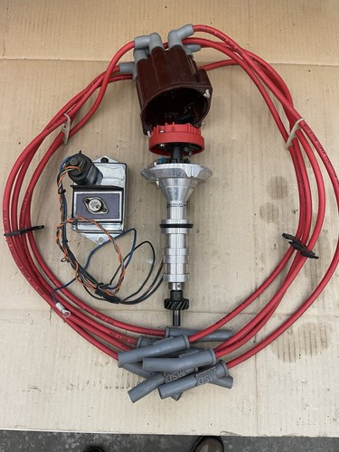 MSD 8594 Pro-Billet Distributor Kit Ford FE 390 406 427 428 Plug Wires ...