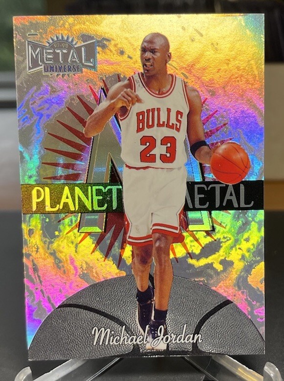Michael Jordan 1997 Metal Universe #1 Planet Metal RAW Price Guide ...