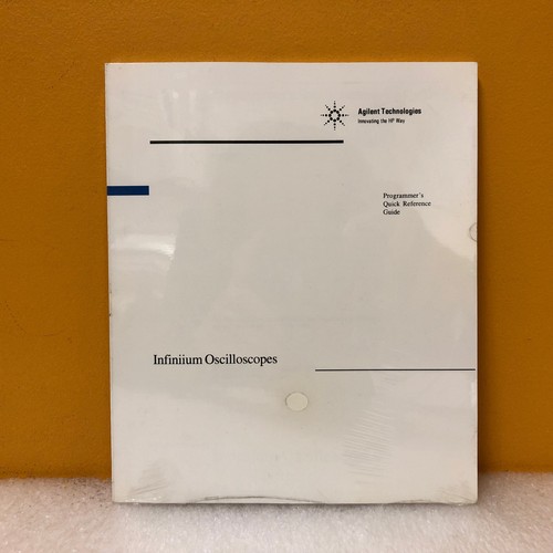 Agilent / HP 54810-97058 Infiniium Oscilloscope Programmer Quick ...