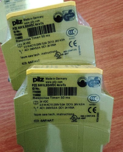 1pcs PILZ PZE X4V 0.5/24VDC 4n/o Safety Relay Module 774580 | eBay