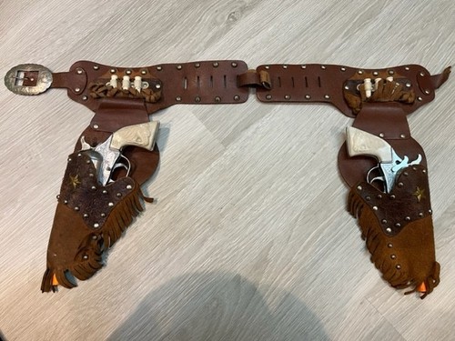 Vintage Star Roy Rogers cap gun holster rig toy pistols very nice | eBay