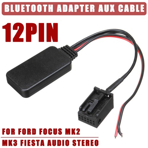 12 Pin Bluetooth Adapter Wireless Audio Aux Cable For Ford Focus Mk2 ...
