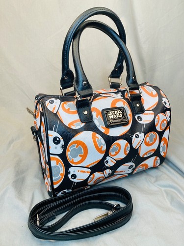 RARE Loungefly Disney Star Wars BB8 BB-8 AOP Satchel Crossbody Bag ...