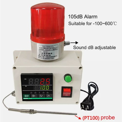 excessive temperature and high temperature Temperature alarm Sound ...