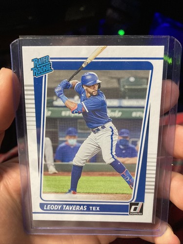 Leody Taveras 2021 Donruss Rated Rookie #56 Texas Rangers Panini ...