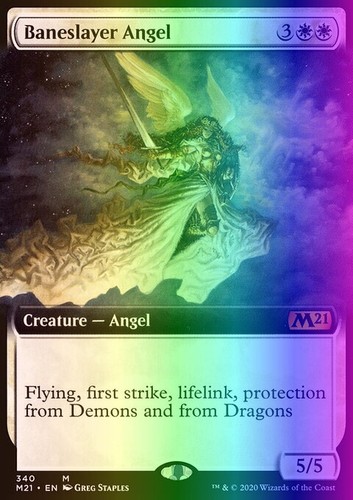 MTG Magic the Gathering Baneslayer Angel (340/470) Core Set 2021 LP ...