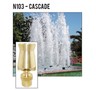 ProEco 1" Inlet Pirouette Pattern Brass Professional Fountain Nozzle ...
