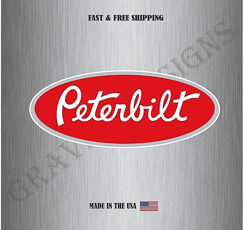 PETERBILT TRUCK DECAL STICKER USA MADE TRUCK CAR WINDOW WALL CAR WATER ...
