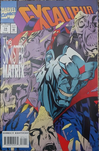 Excalibur #74 Vol. 1 Marvel Comics, Kitty Pryde and Captain Britain ...