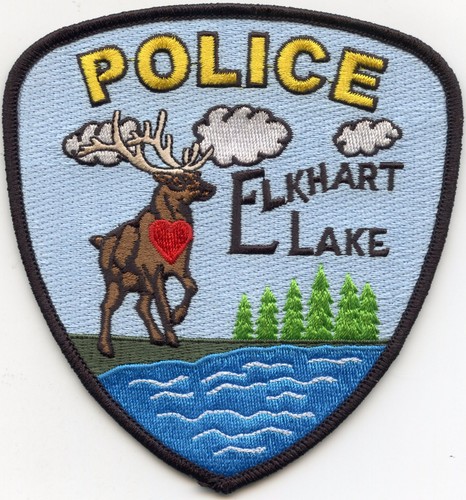 ELKHART LAKE WISCONSIN WI red heart POLICE PATCH | eBay