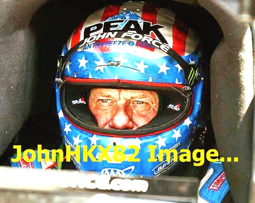 NHRA's John Force Helmet/Cockpit Photo - 16X NHRA Funny Car Champ. | eBay