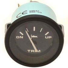 Teleflex Boat Trim Gauge 59647 | Hurricane 2 Inch Black Evinrude OMC BRP