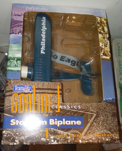 New Ertl NFL Goal Line Classics Stadium Biplane Philadelphia Eagles ...
