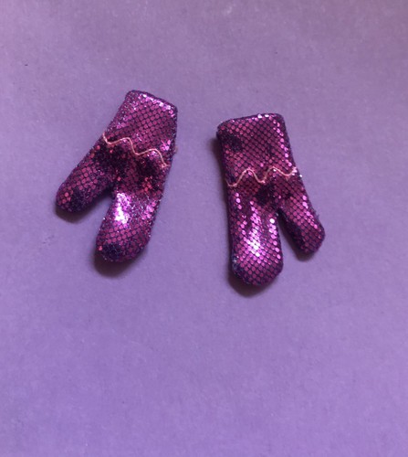 Fit BARBIE DOLL GLOVES PURPLE Metallic SHORT Stretch🦋 | eBay