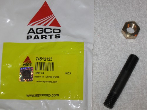 GENUINE OEM Allis Chalmers Tractor D19 Manifold Stud & Nut 74512135 ...