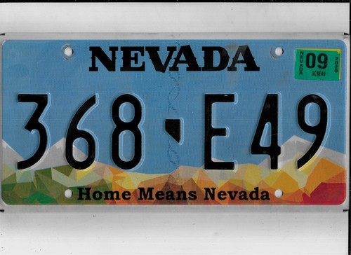 NEVADA passenger 2020 license plate "368 E49" | eBay