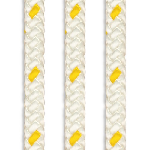 Yale 1/2 inch XTC 12 strand climbing Rope Yellow break strength 6000 ...