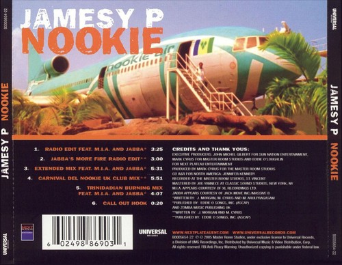 JAMESY P. NOOKIE [6 TRACKS] NEW CD 602498869031 | eBay