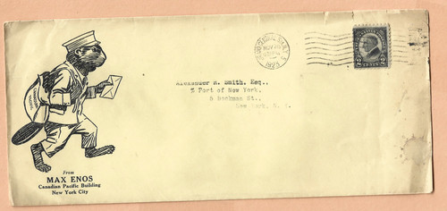 MAX ENOS CANADIAN PACIFIC BUILDING NY 1923 GRAND CENTRAL COVER | eBay