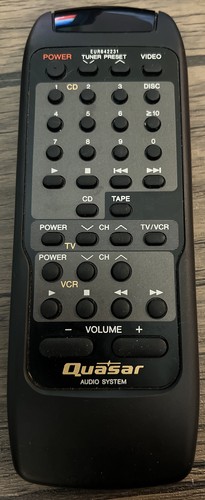 Quasar EUR642231 Home Audio System Remote Control Vintage Rare Original ...