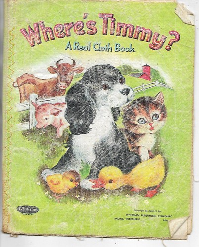 Vintage Whitman Real Cloth Book: Where's Timmy? c. 1959 | eBay