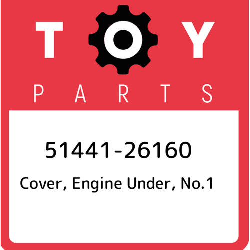51441-26160 Toyota Cover engine under no.1 5144126160 Genuine OEM Part ...