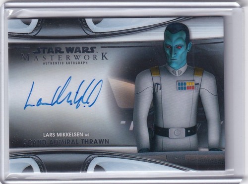 2021 Topps Star Wars Masterwork Lars Mikkelsen AUTO Grand Admiral ...