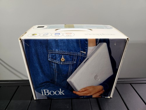 Vintage Apple iBook G3 laptop m6497 white M8599LL/A 2001 - BOX ONLY ...