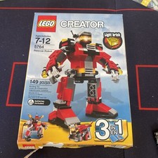 LEGO 5764 Rescue Robot Set Parts Inventory and Instructions - LEGO ...
