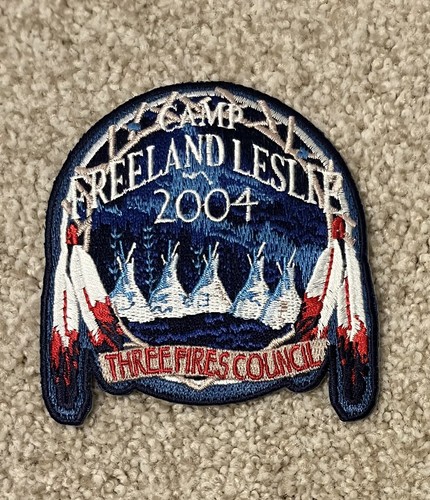 Boy Scout 2004 Camp Freeland Leslie Patch Three Fires Council 2PFR | eBay