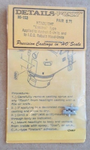 Details West HI-153 HO Scale Headlight Oscitrol Type | eBay