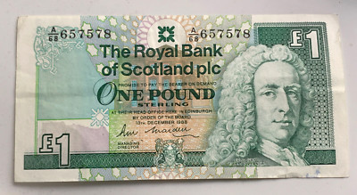 One Pound Note Scotland for sale | eBay