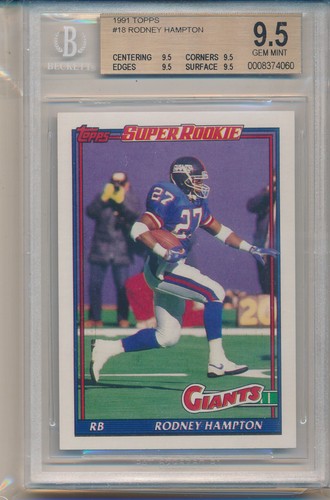 1991 Topps Rodney Hampton (Super Rookie) (#18) BGS9.5 BGS | eBay
